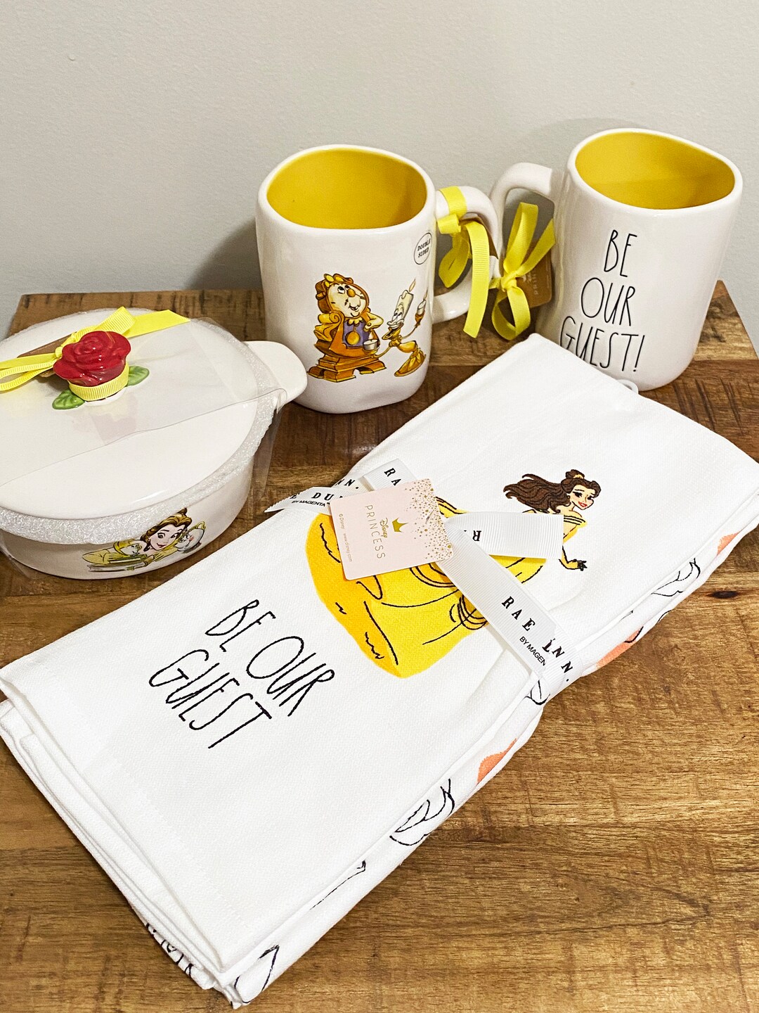 Rae Dunn Be Our Guest Kitchen Towel, Rae Dunn Belle Kitchen Towel, Rae ...