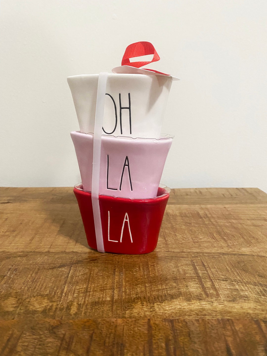 Rae Dunn OH LA LA Ramekins Set of 3, Rae Dunn Heart Shape Ramekins Set ...