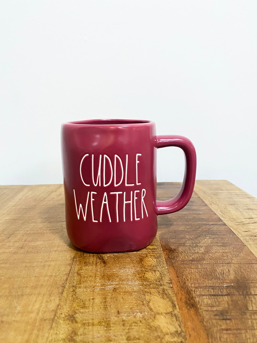 Rae Dunn Cuddle Weather Mug, Rae Dunn Red Wine Colour Mug, Rae Dunn ...