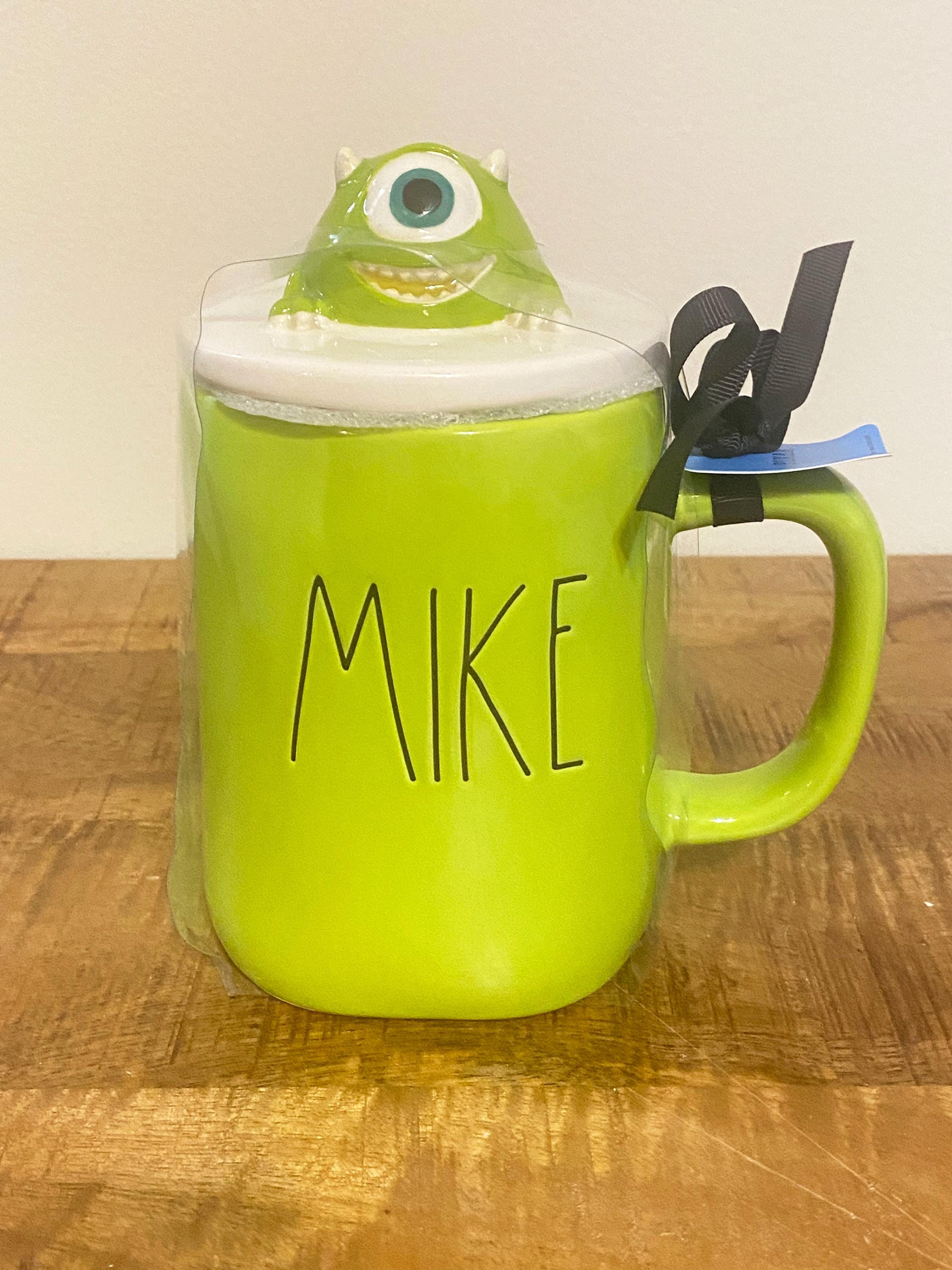 Rae Dunn Pixar Monster Inc Mike Mug With Mike Wasowski Lid, Rae Dunn ...