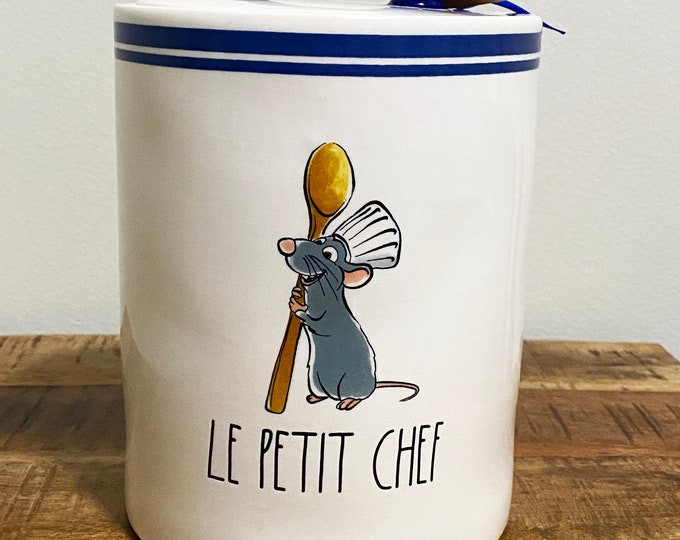 Rae Dunn Pixar Le Petit Chef Canister,rae Dunn Ratatouille Le Petit ...