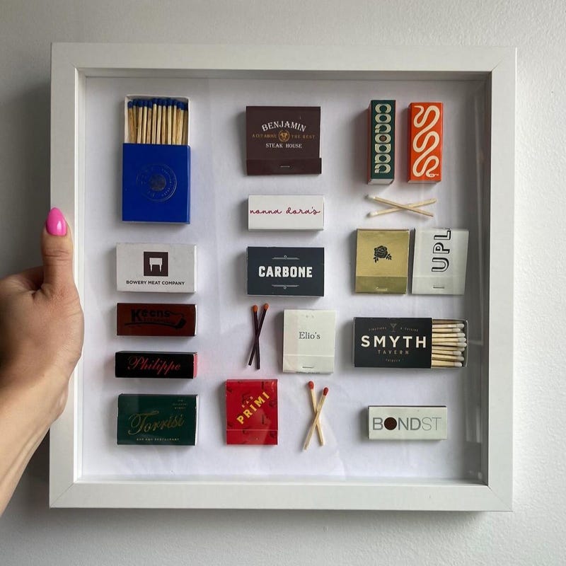 Match Box Frame Shadowbox - Etsy