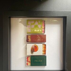 Custom Matchbook Shadow Box PLEASE READ DESCRIPTION - Etsy