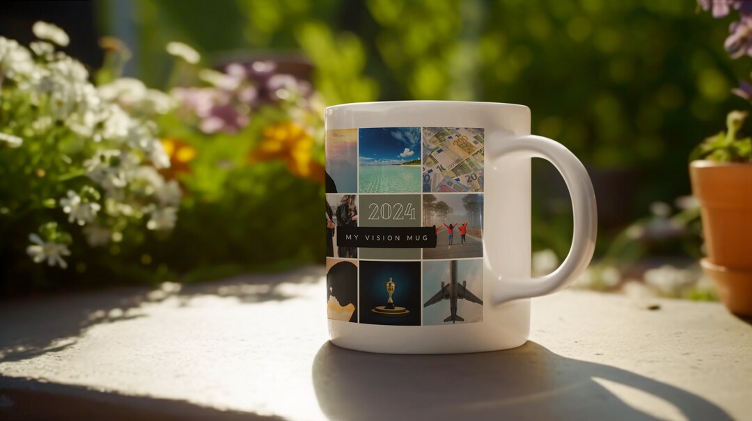 Vision Board Mug | 2024 Goals, Personalized Ceramic Mug - Etsy