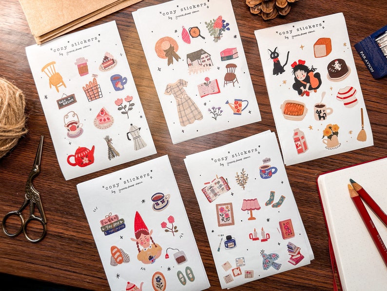 3 Matte Sticker Sheets, Sticker Pack, Sticker Bundle, Cute Stickers ...