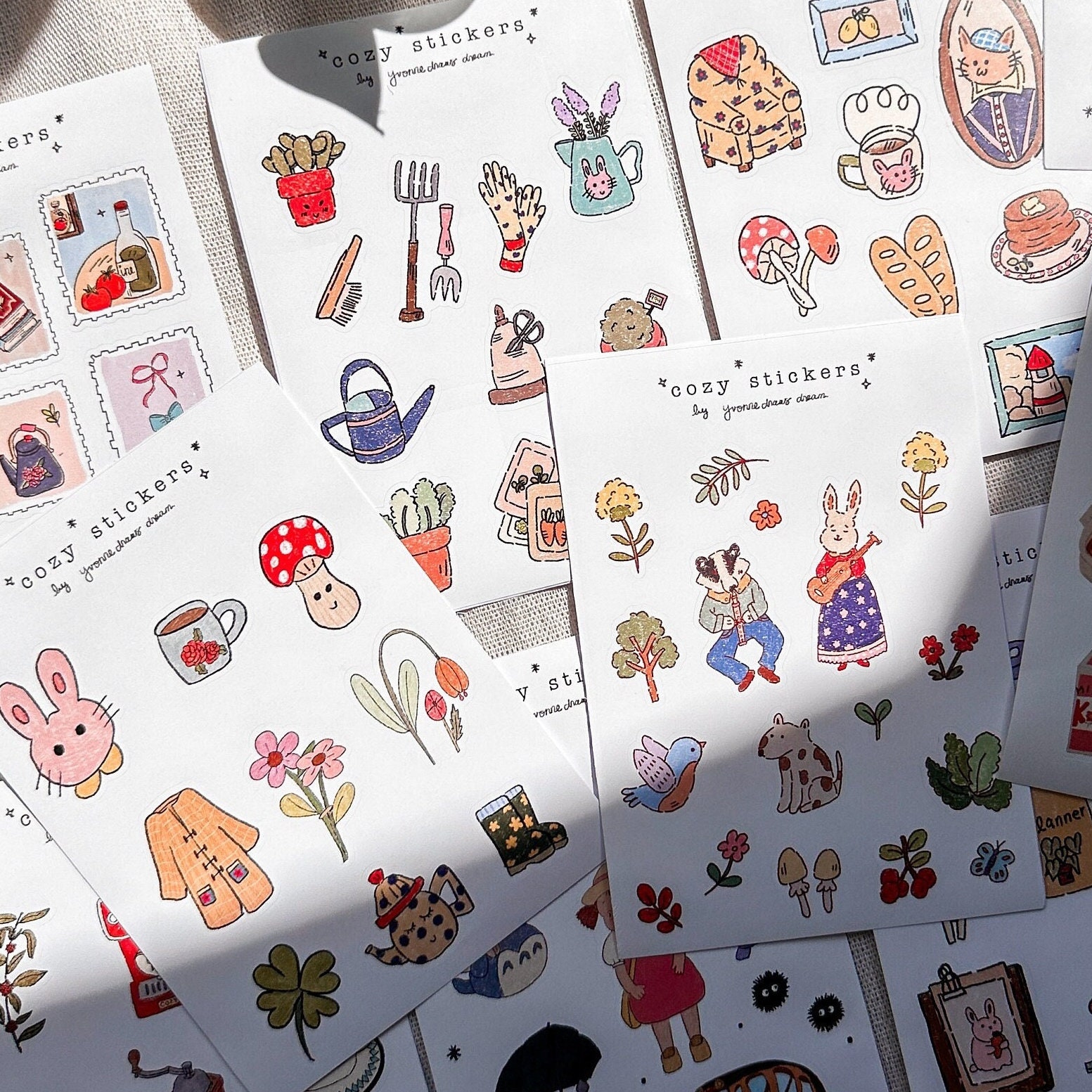 3 Matte Sticker Sheets, Sticker Pack, Sticker Bundle, Cute Stickers ...