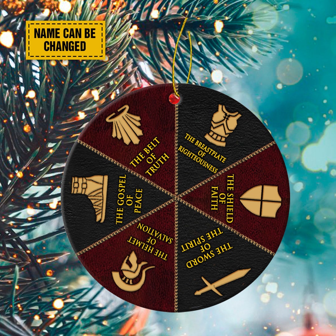 Customized Put on Armor of God Christmas Ornament for Dad - Etsy