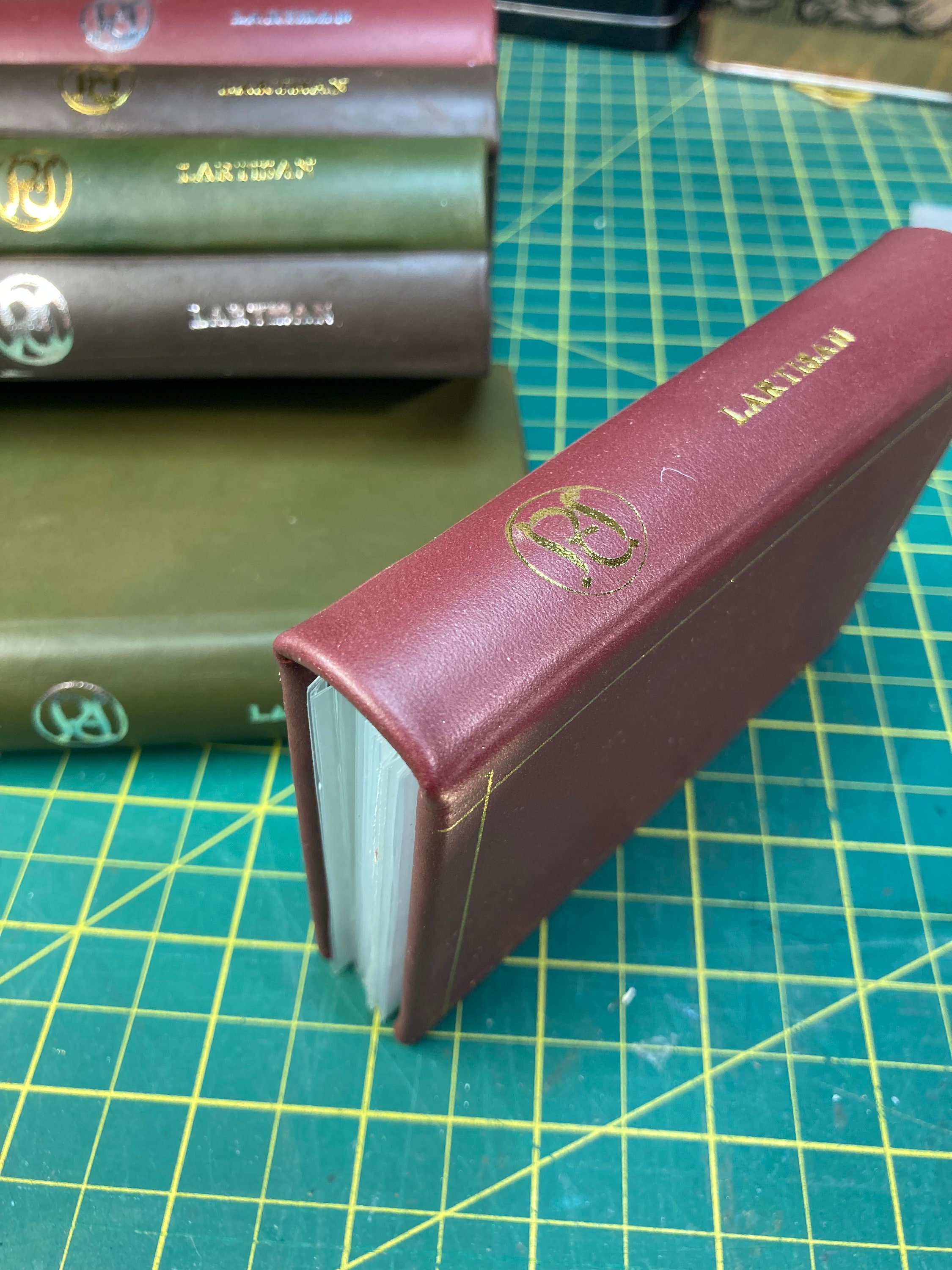 Card Holders Contained in a Genuine Leather Book Binding. Lovers of ...