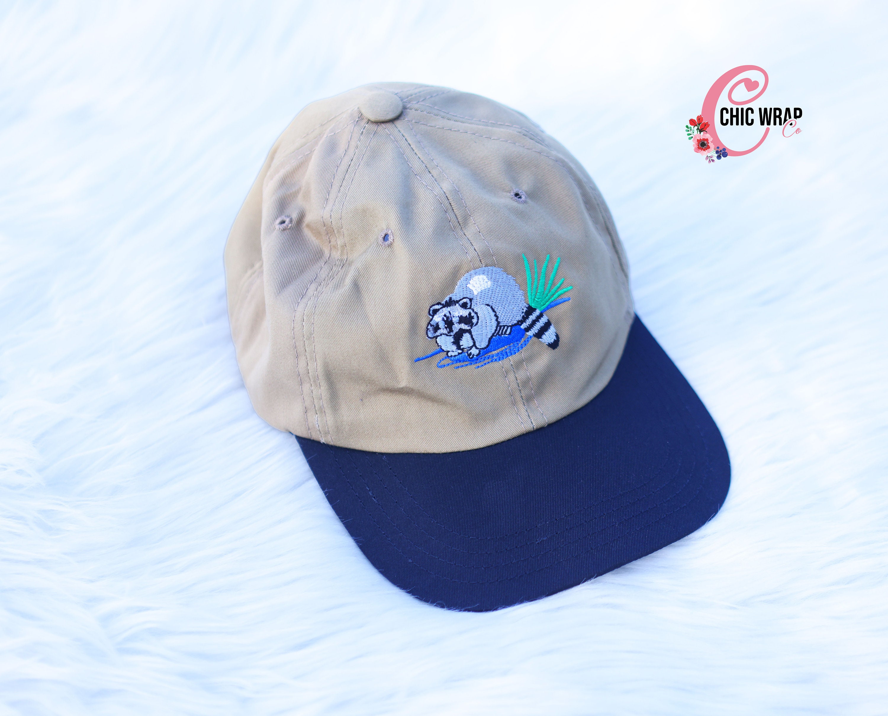 Embroidered Racoon Camping Caps, Cute Raccoon Couple Matching Hats ...