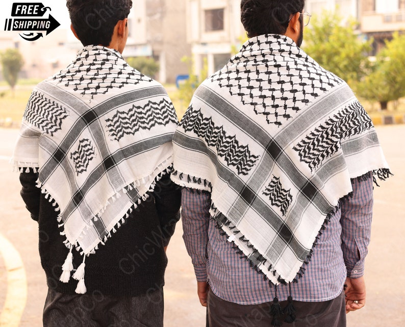 Shemagh Keffiyeh Palestine Scarf, Arab Style Unique Palestine Keffiyeh ...