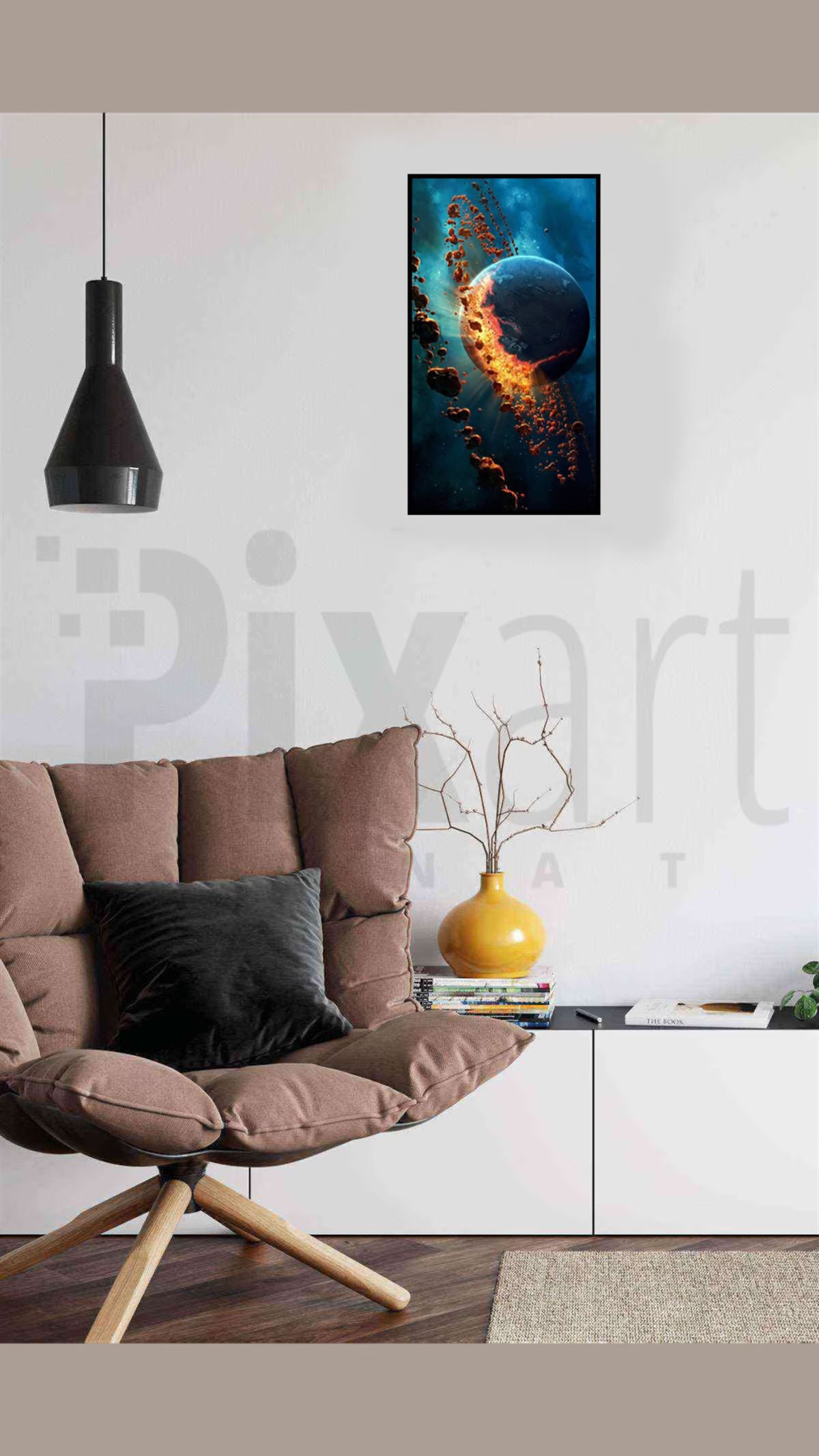 Ball of Fire Pixart Art Diamond Mosaic Painting Wall Decor, Hobby 38*69 ...