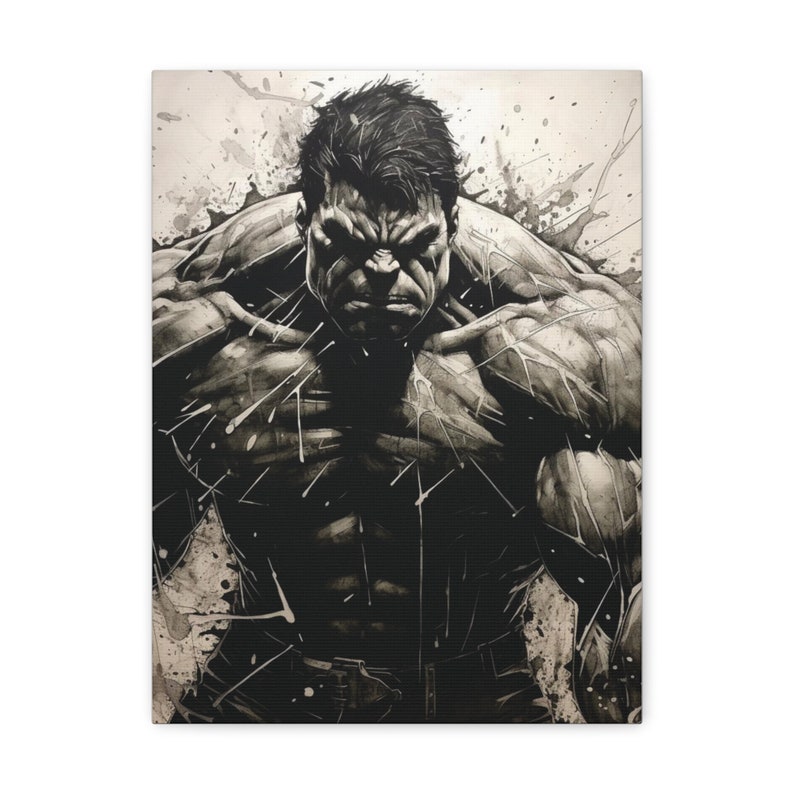 Hulk Canvas Collectors Items Artwork Bruce Banner Fan Art Marvel Super ...