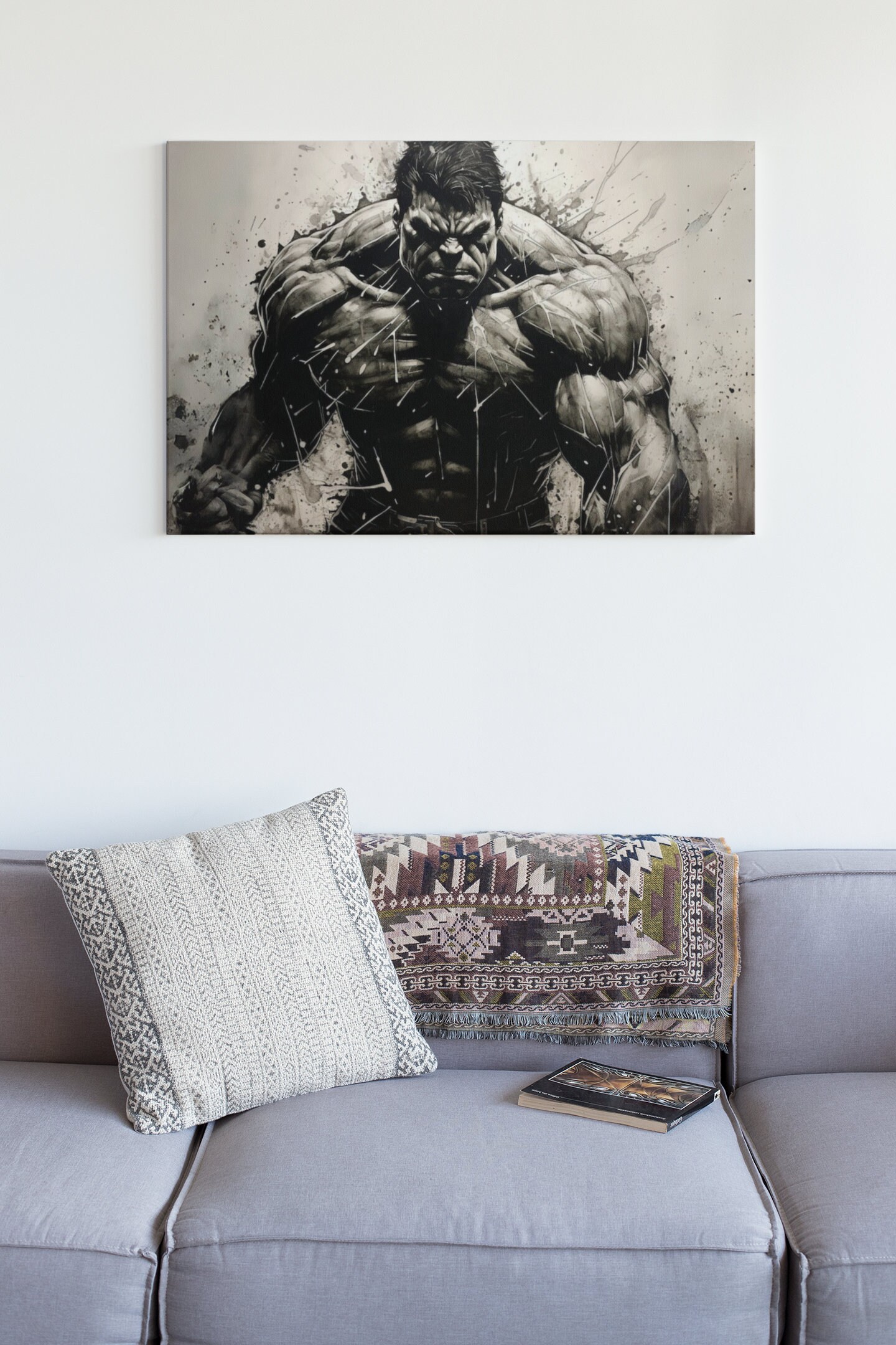 Hulk Canvas Collectors Items Artwork Bruce Banner Fan Art Marvel Super ...