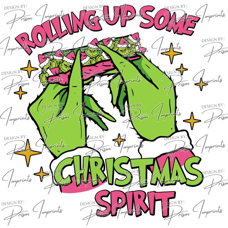 Rolling up Some Christmas Spirit: Christmas Shirt/sweater, PNG - Etsy