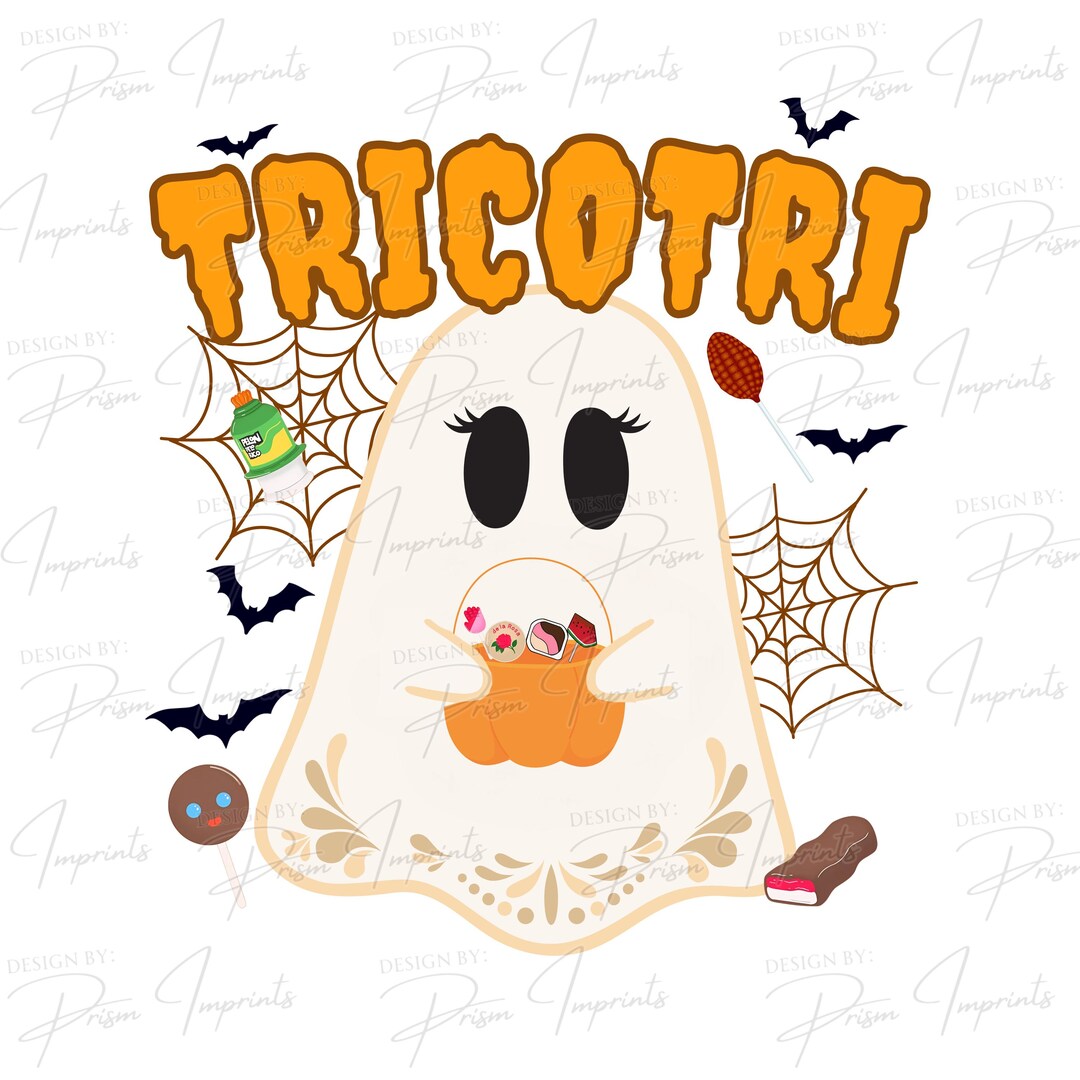 Tricotri Ghost Halloween Tee: Spanish Shirt (PNG Only) - Etsy