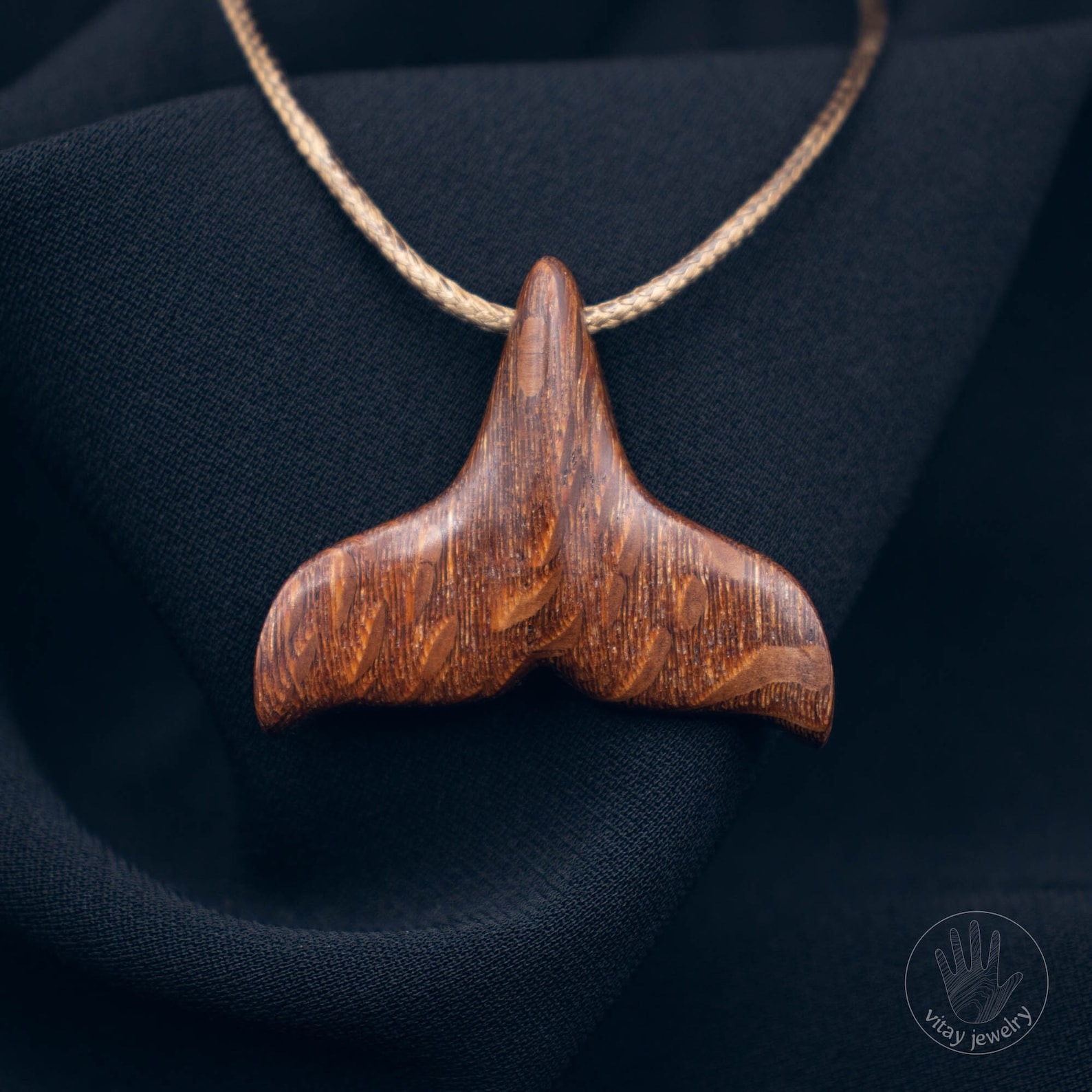 Whale Tail, Whale Tail Necklace, Wood Jewelry, Wooden Jewelry, Wood ...