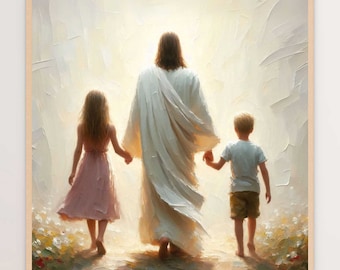 Christian Family, Jesus With Children, Jesus Painting, LDS Art, Bible ...
