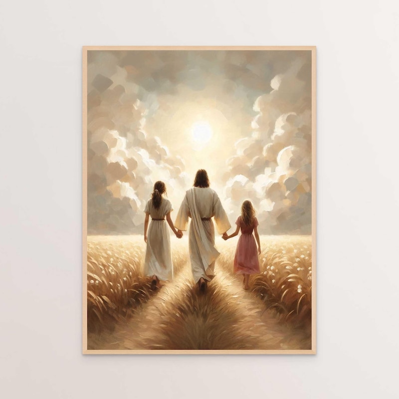 Jesus With Family Art - Etsy
