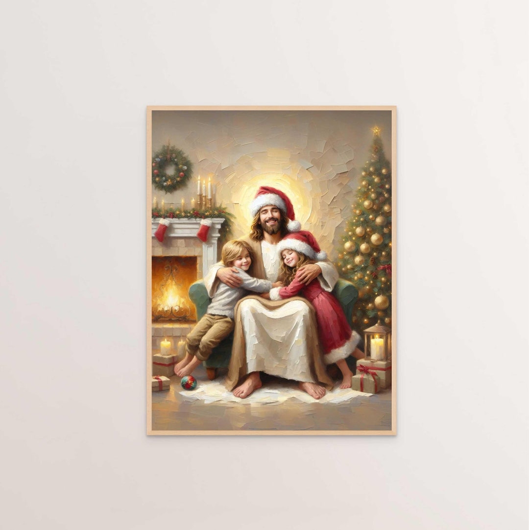Merry Christmas, Christian Wall Art, Christian Christmas Art, Picture ...