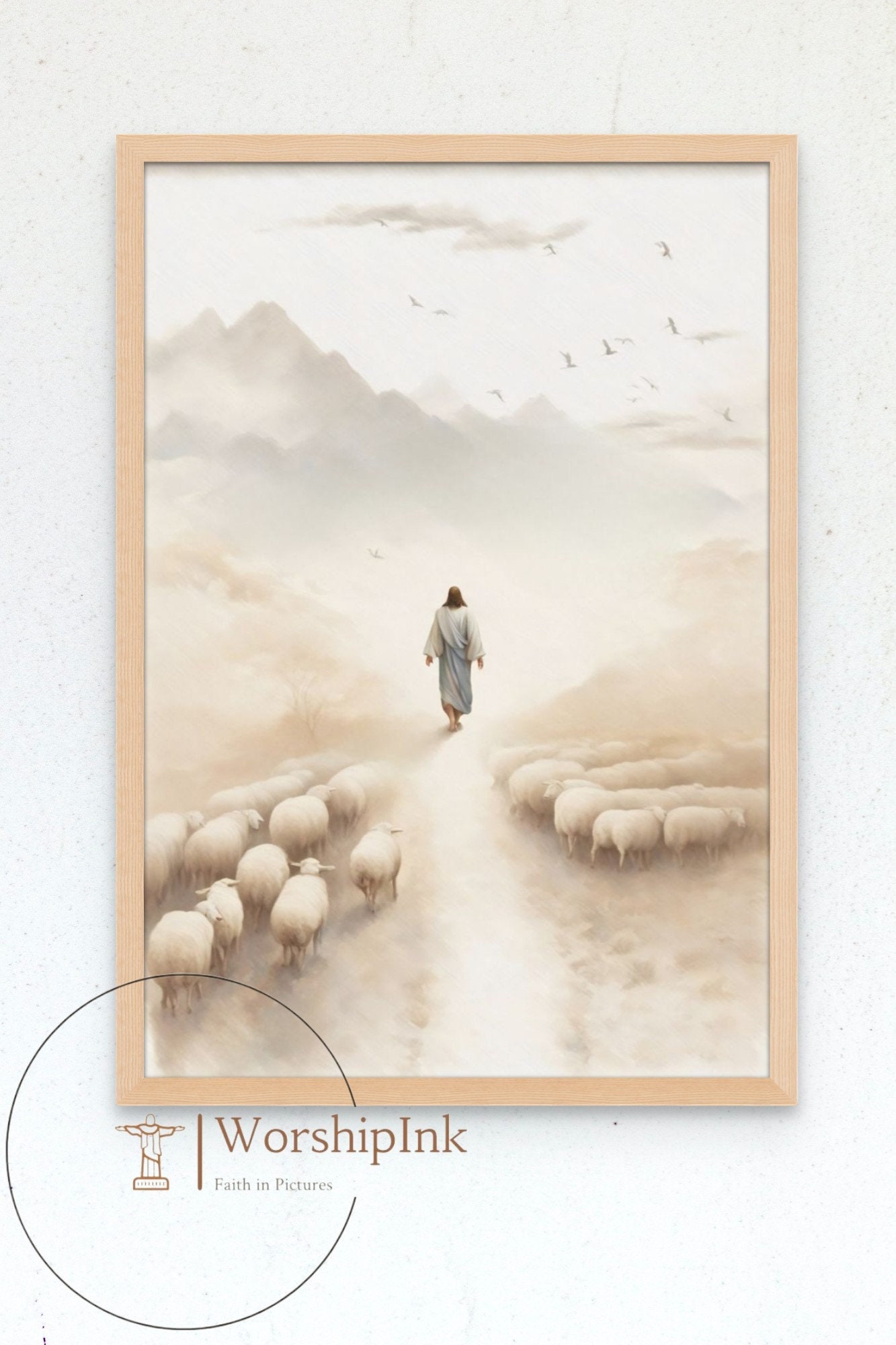 Leave the 99, Modern Christian Art, Jesus Leaves the 99, Jesus Will ...