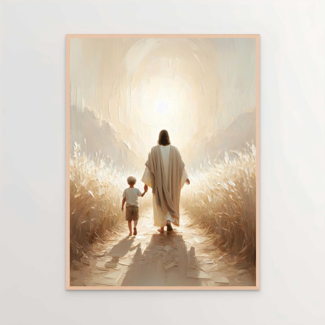 Find the Light, Christian Wall Art, Jesus With Boy, Jesus Wall Art, LDS ...
