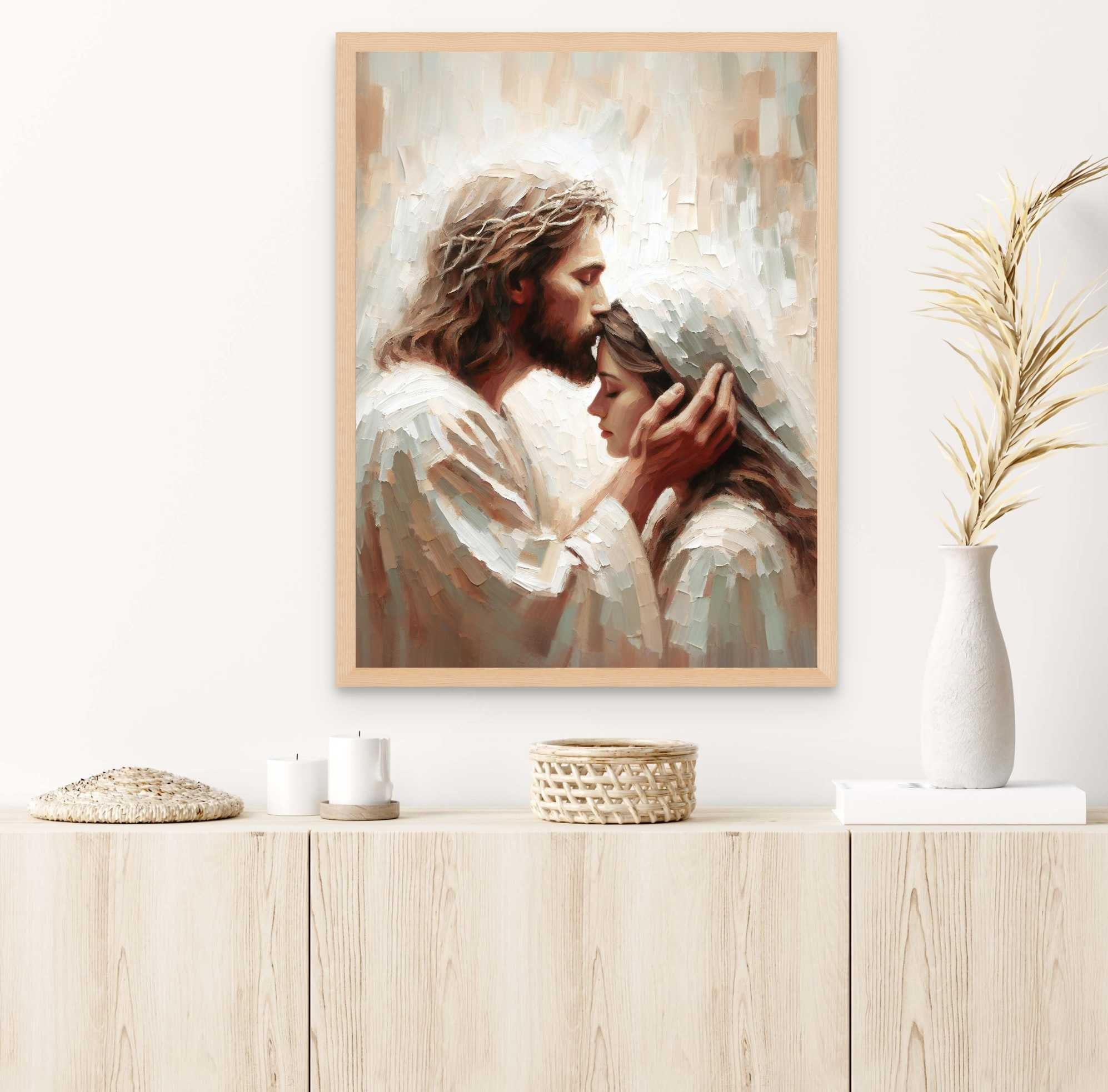 His Love, Christian Art, Jesus Kissing Woman, Jesus Woman Kiss, Jesus ...