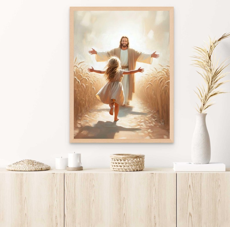 A Leap of Faith, Christian Art, Jesus and Girl Art, Jesus Painting, LDS ...