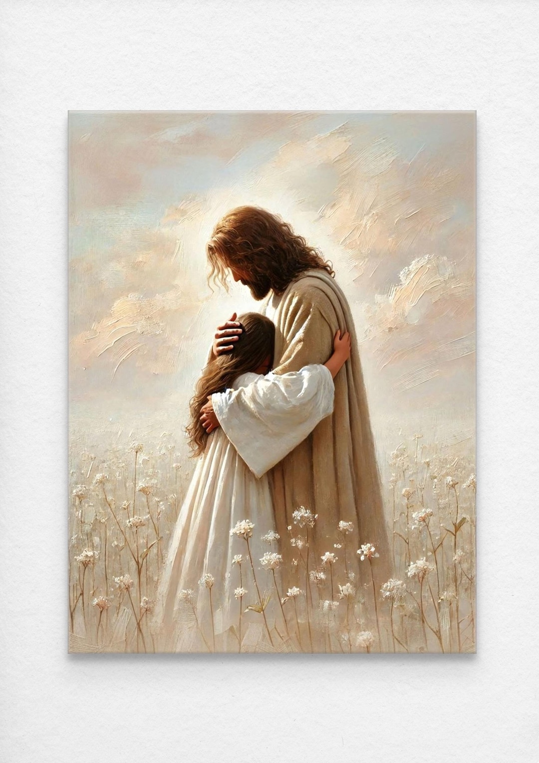 Jesus Hugging Girl, Christian Art, Jesus With Girl, Jesus Art, LDS Art ...