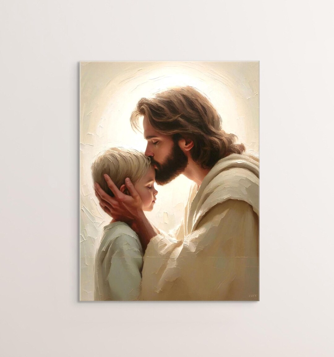 Gentle Savior, Christian Painting, Jesus With Boy, Jesus Wall Art, LDS ...