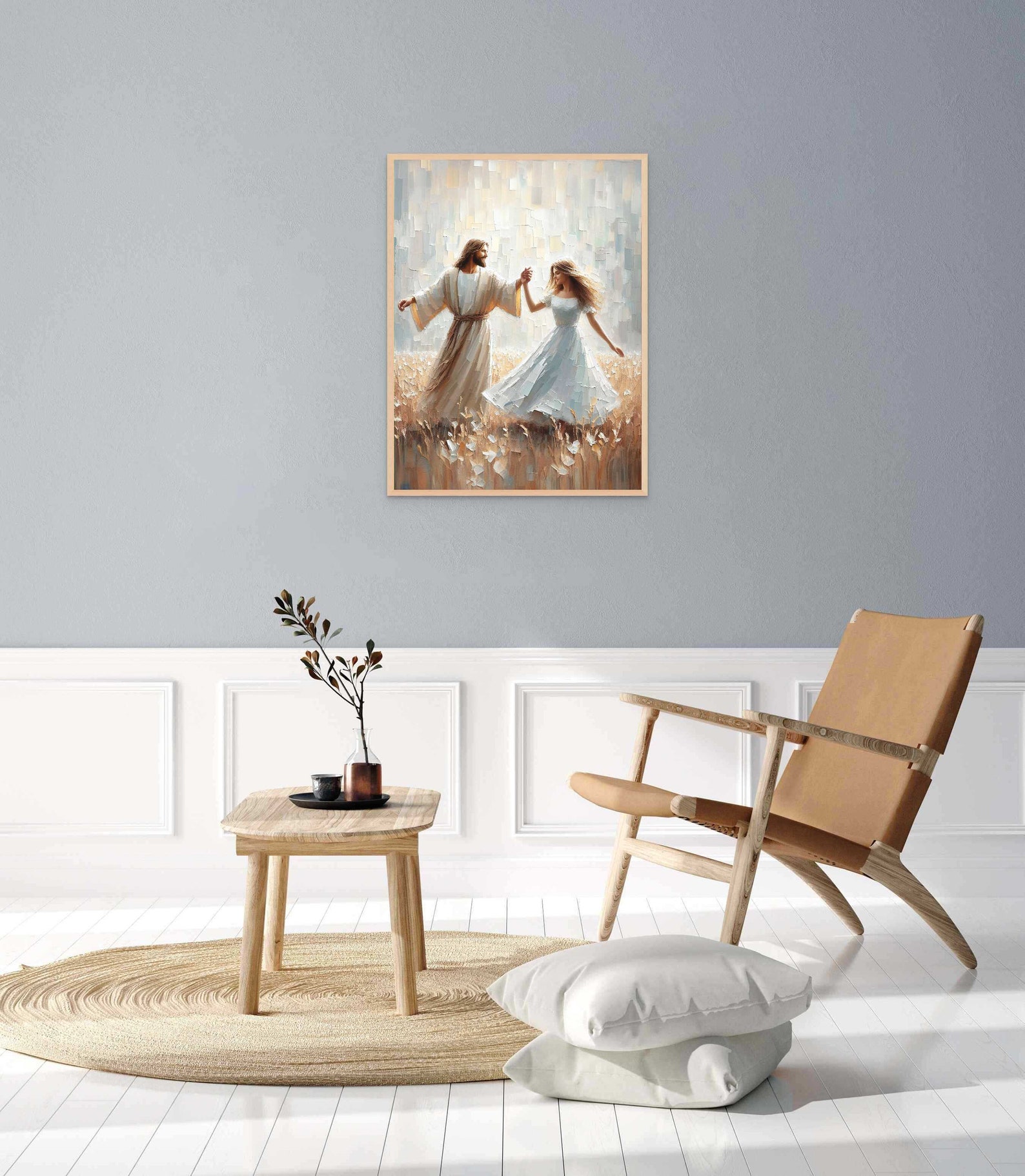Dancing Together, Christian Painting, Jesus and Her, Jesus Christ Art ...