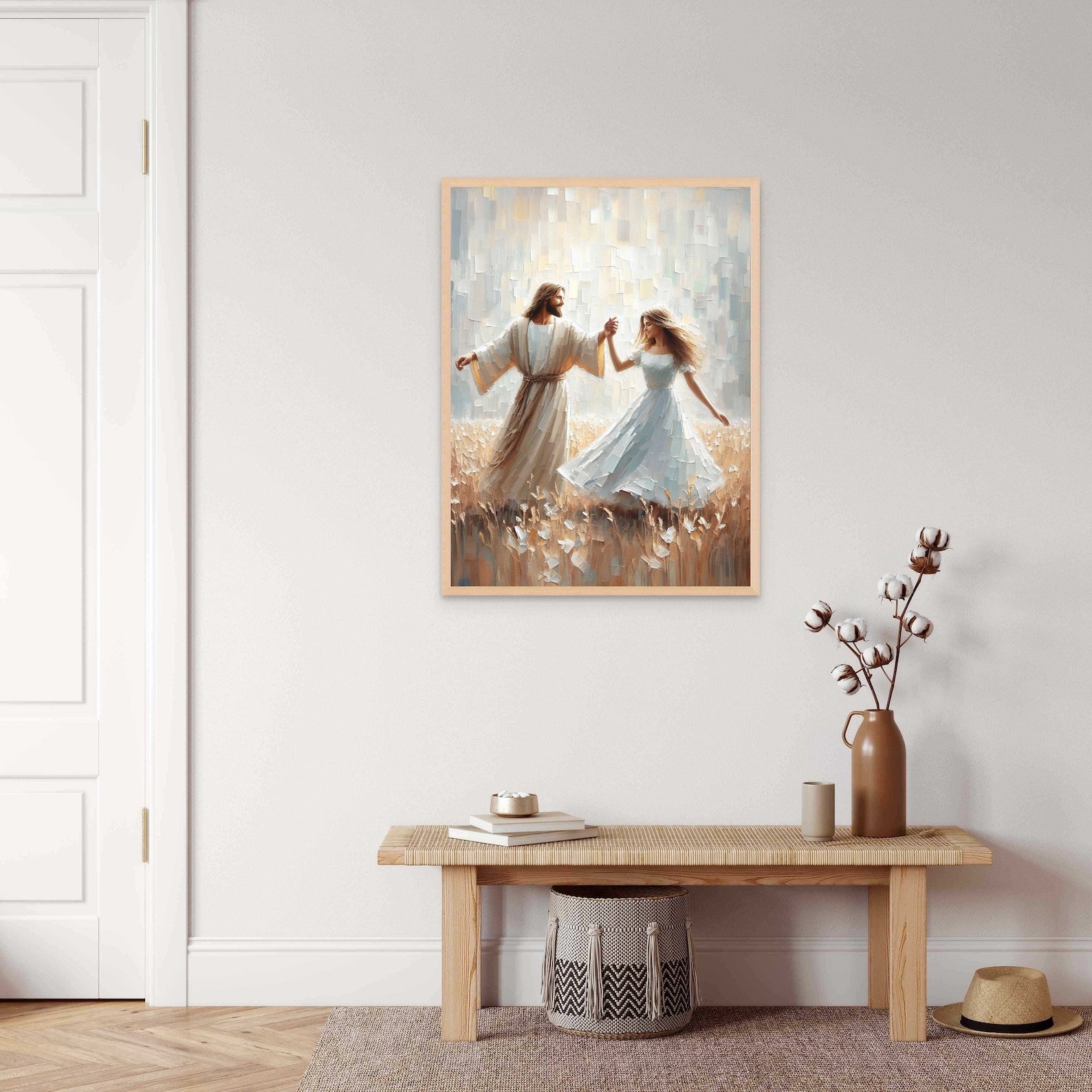Dancing Together, Christian Painting, Jesus and Her, Jesus Christ Art ...