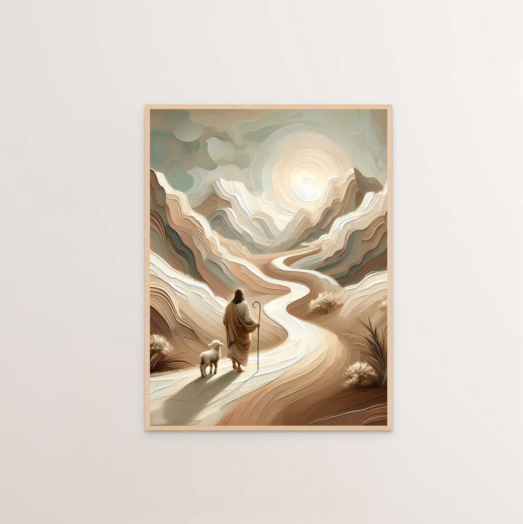 A Starry Walk, Modern Christian Art, Leave the 99 Art, Jesus and Lamb ...