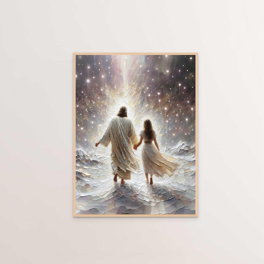 Walk Below the Stars, Christian Art, Jesus and Woman Art, Jesus ...
