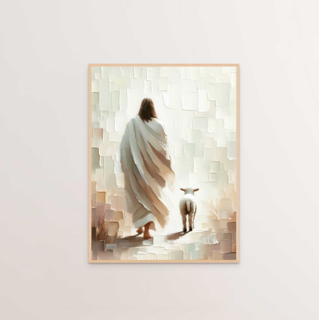 LIMITED EDITION Leave the 99 Digital Art, Christian Painting, Jesus and ...