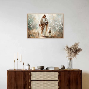 The Only Shepherd, Christian Art, Jesus the Shepherd Art, Jesus Christ ...