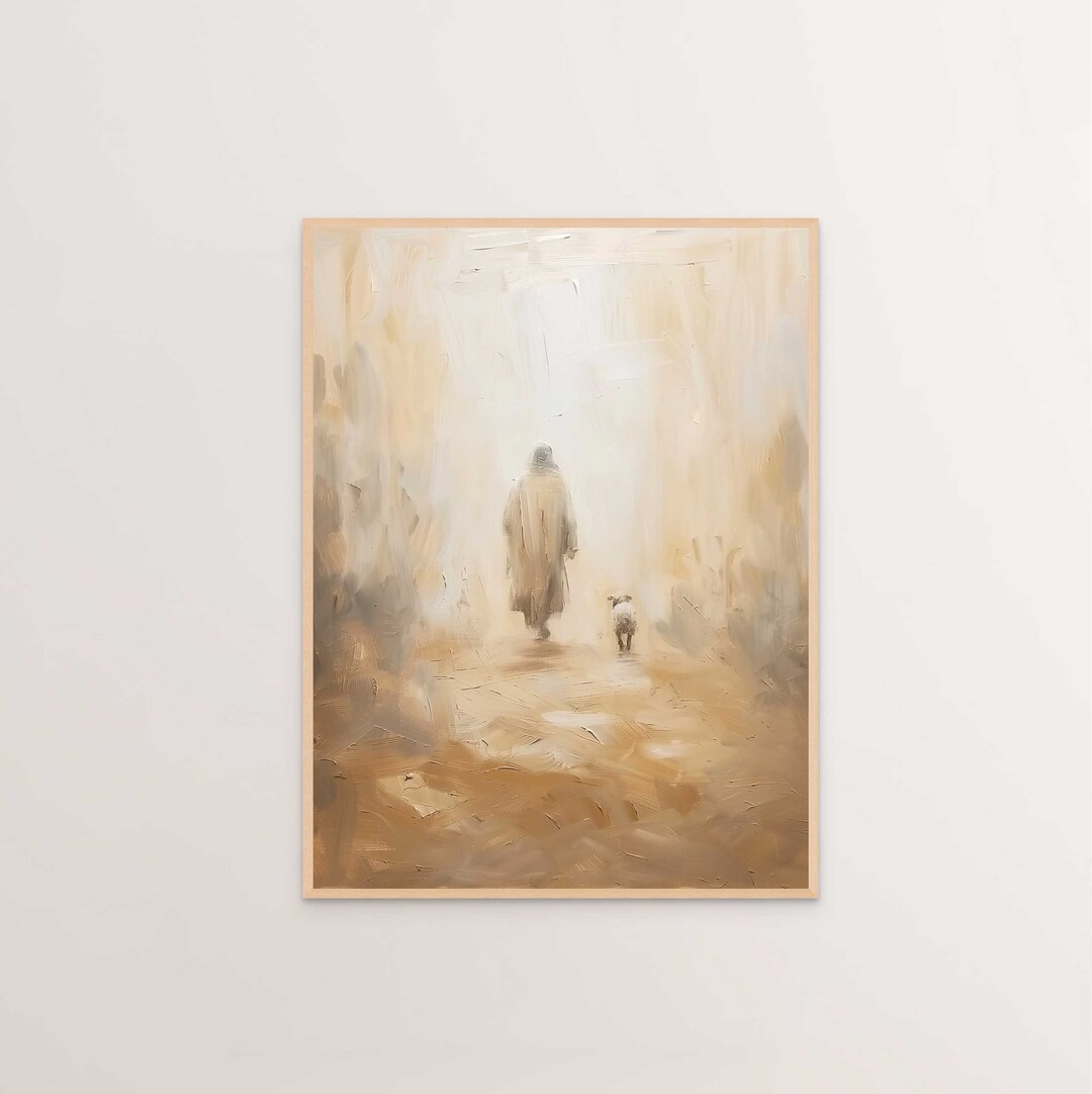 Verlasse die 99 Kunst, moderne christliche Malerei, Bibel-Vers ...