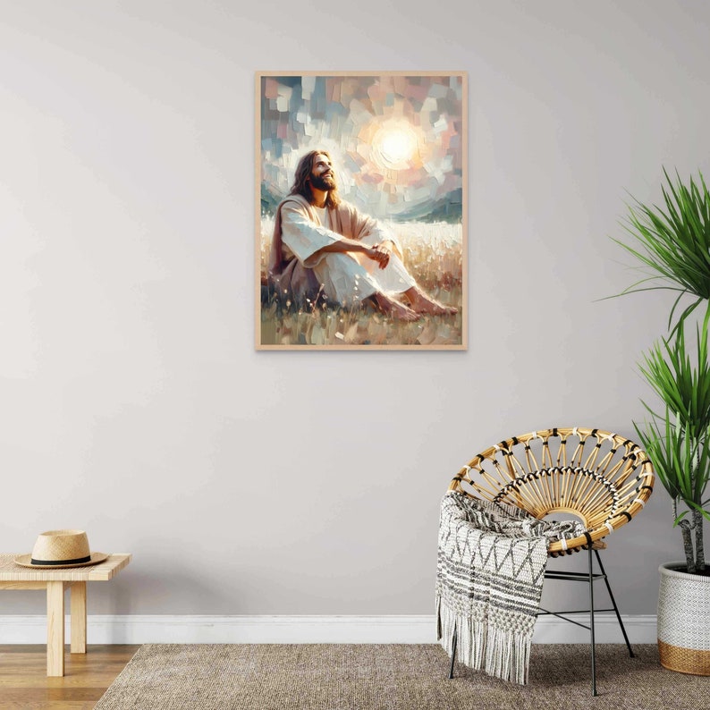 Sun and Smiles, Modern Christian Art, Jesus Portrait, Jesus Art, LDS ...