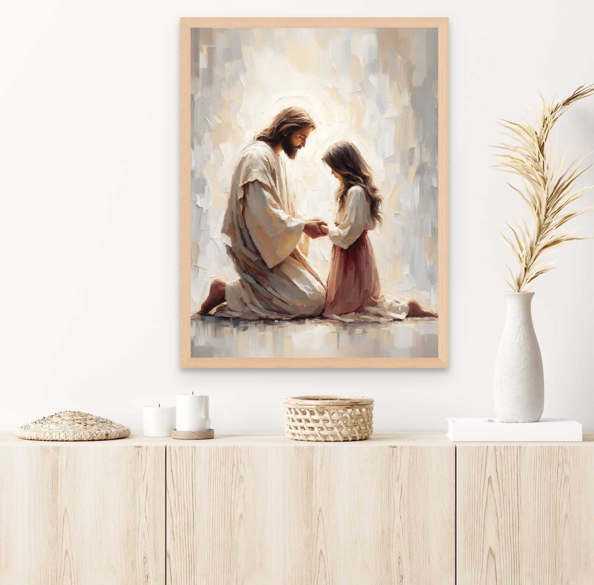 A Loving Savior, Christian Art, Jesus and Girl, Jesus Art, Picture of ...