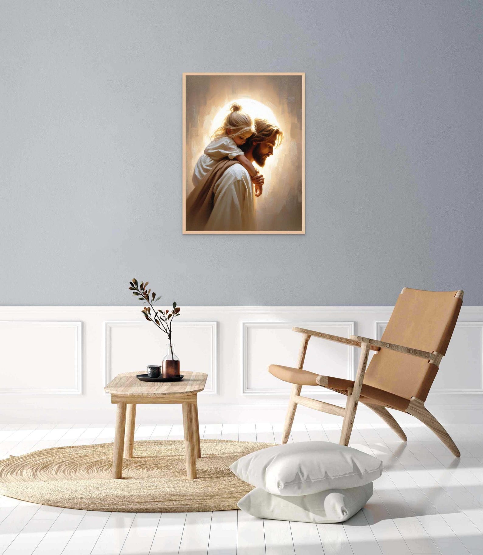 A Friend and Saviour, Christian Art, Picture Jesus and Girl, Jesus ...