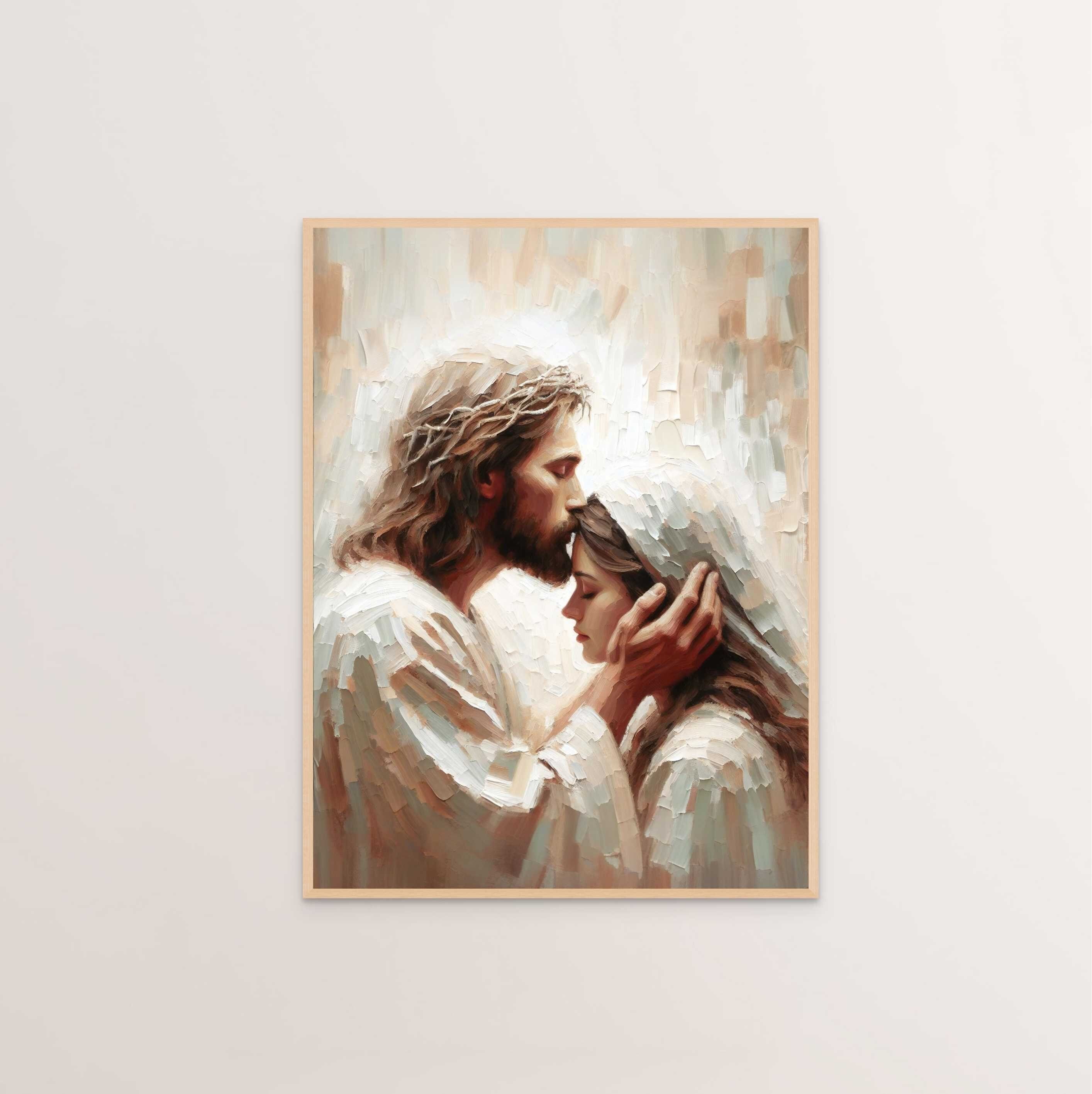 His Love, Christian Art, Jesus Kissing Woman, Jesus Woman Kiss, Jesus ...
