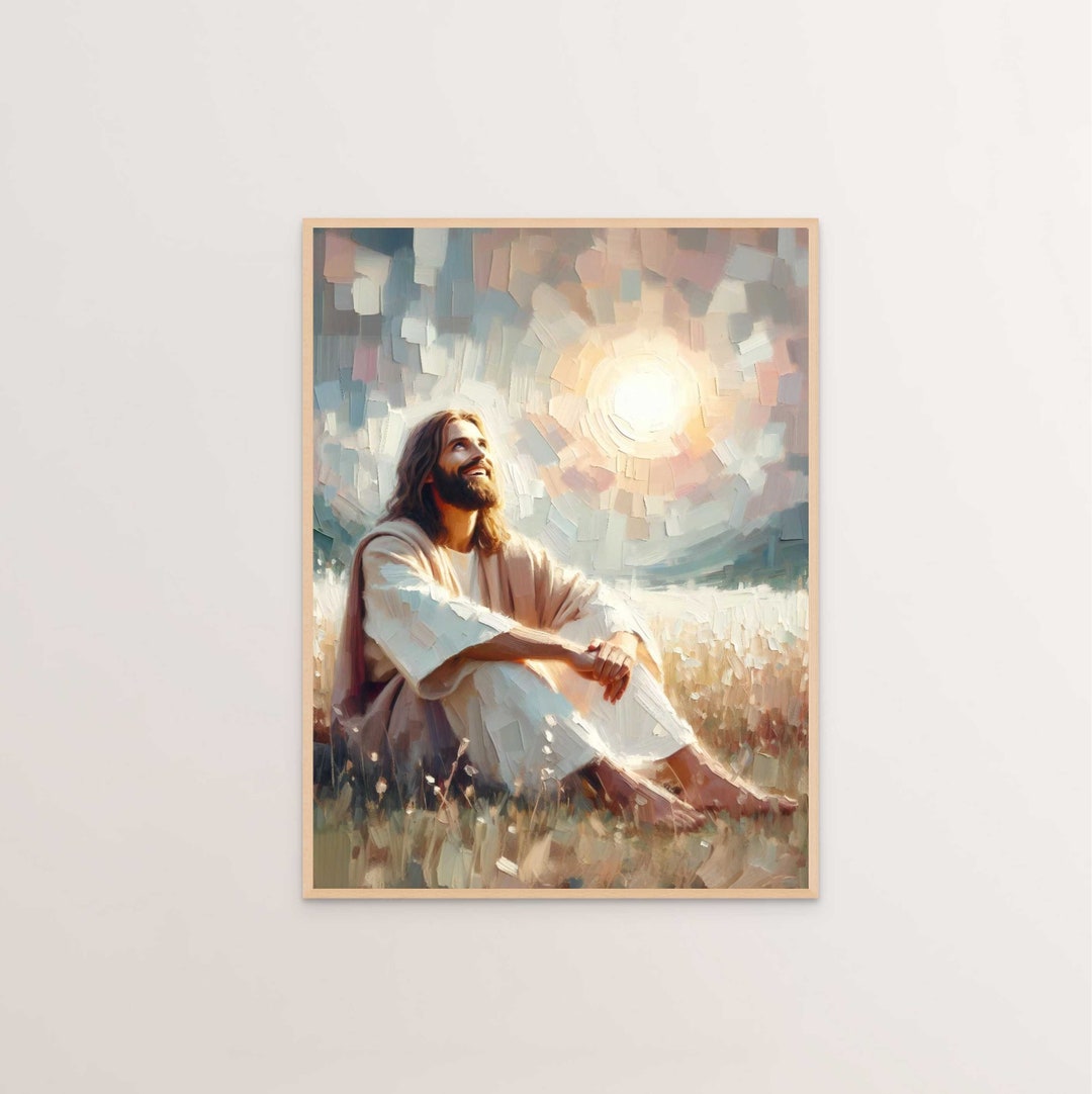 Sun and Smiles, Modern Christian Art, Jesus Portrait, Jesus Art, LDS ...