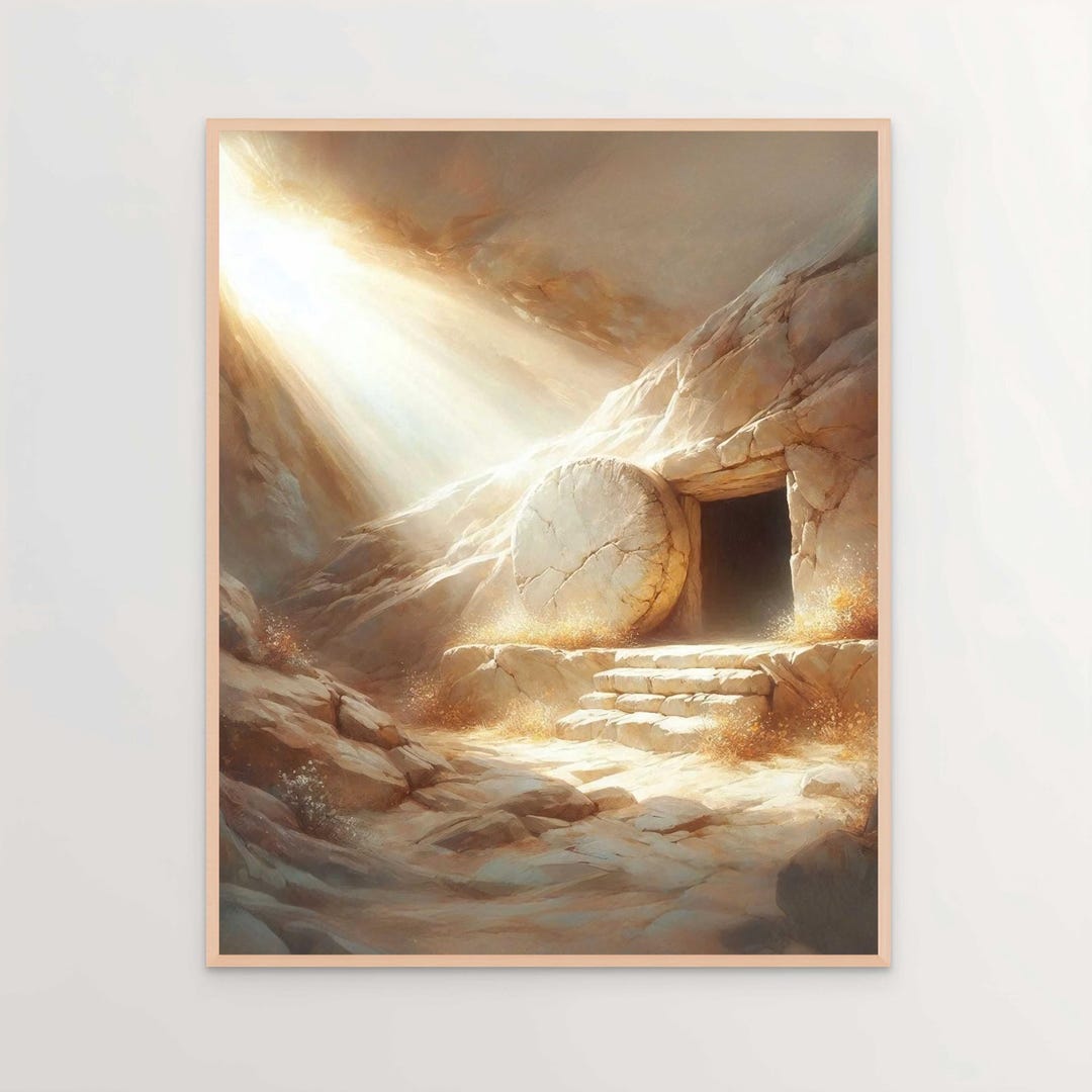 The Tomb is Empty, Christian Painting, Easter Art, Picture of Jesus ...