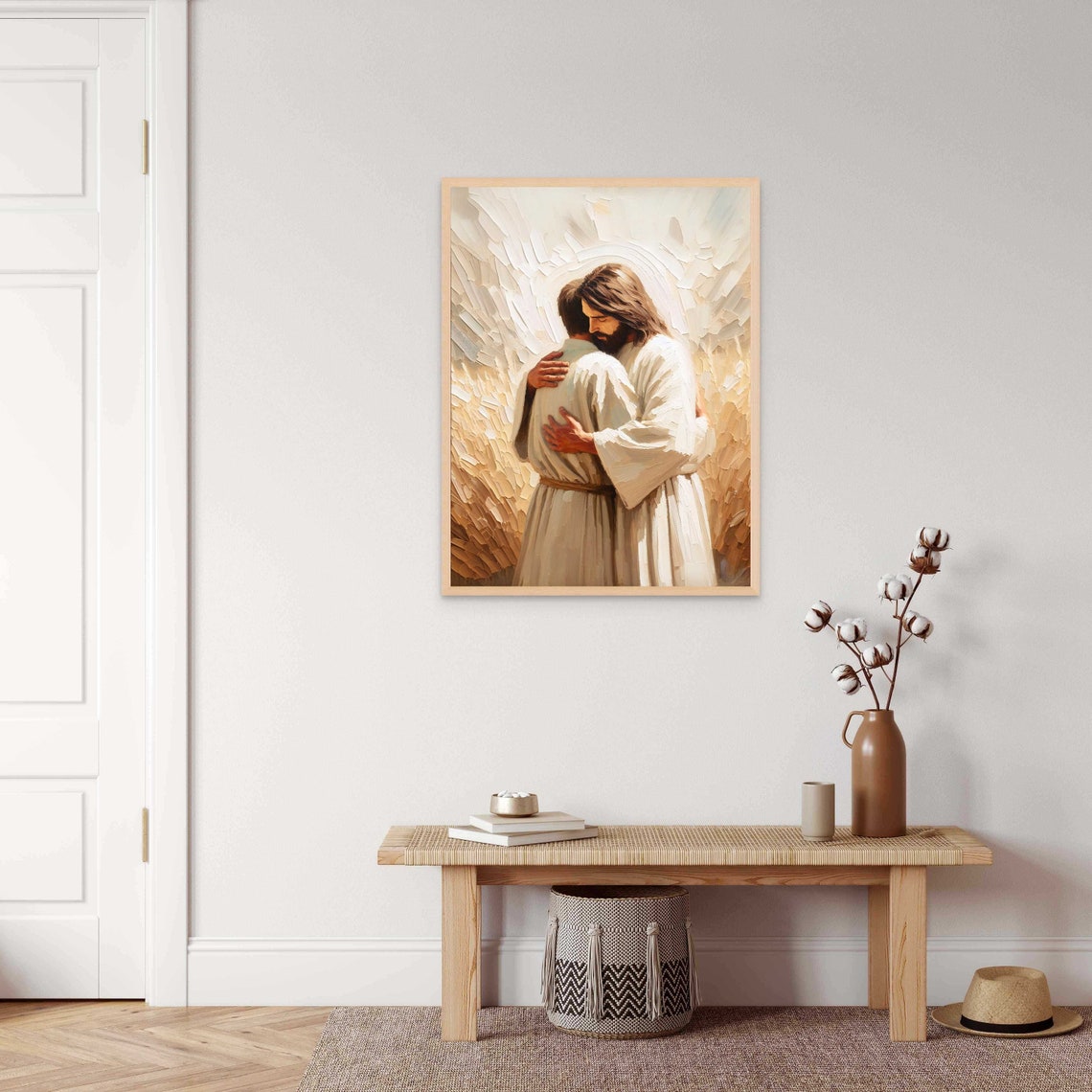 Jesus Loves You, Christian Art, Jesus Christ Hugging Man, Jesus Art ...