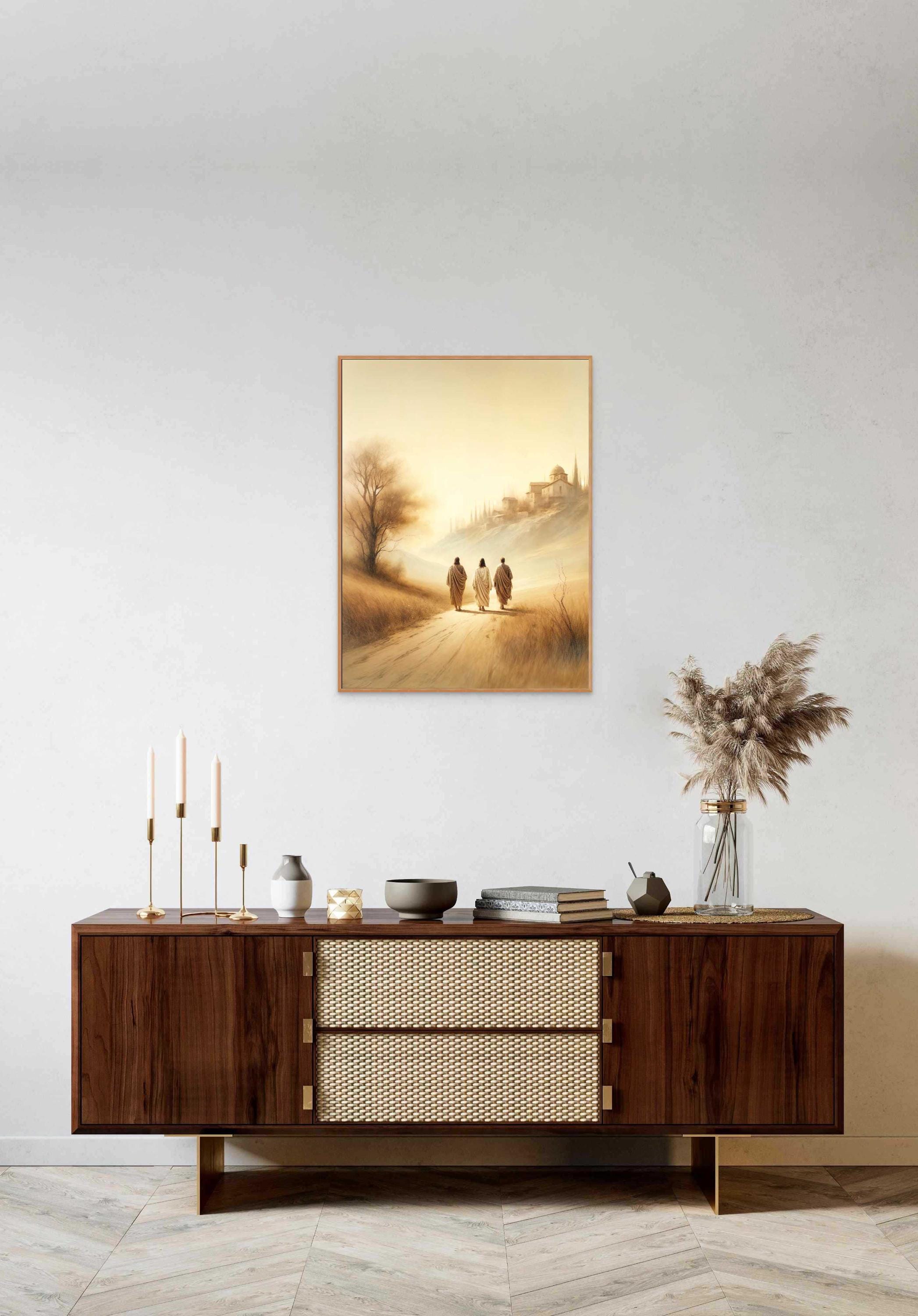 The Road to Emmaus, Christian Art, Jesus Resurrection, Jesus Art Print ...