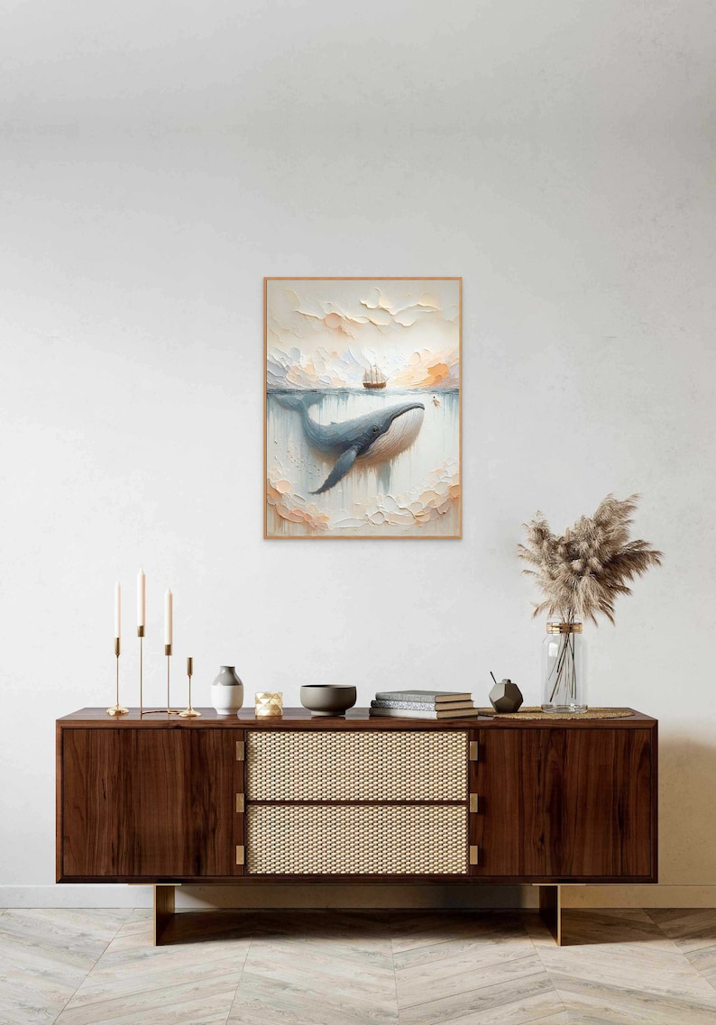 Jonah and the Whale, Christian Art, Digital Christian Painting, Christian Printable, Bible Verse ...