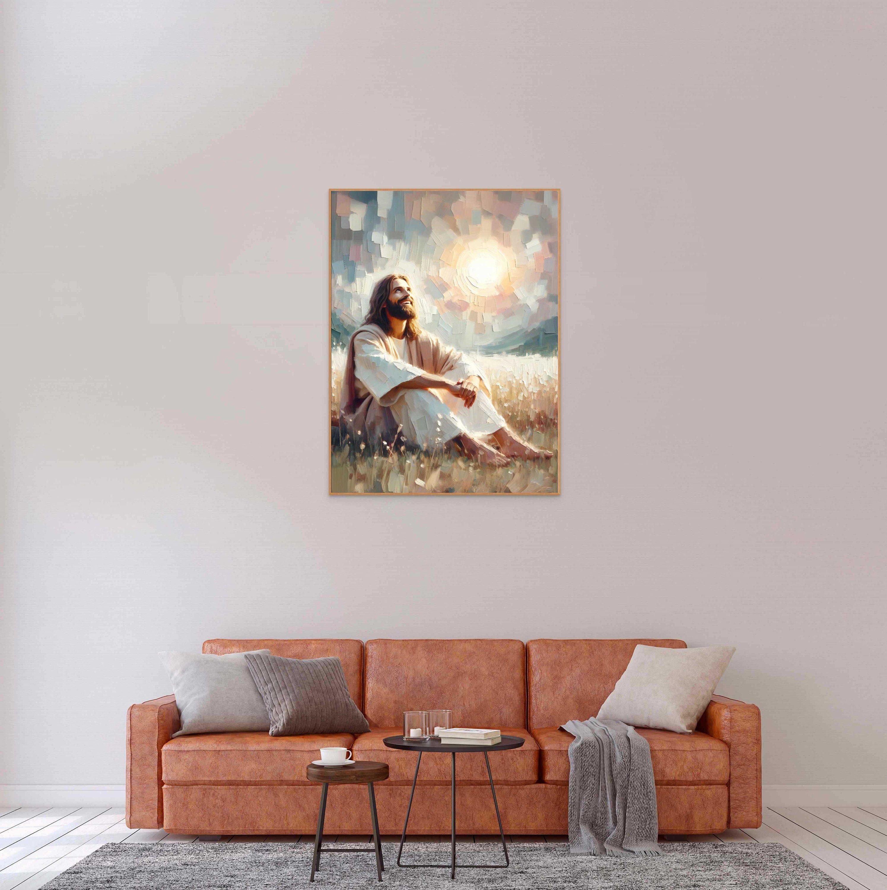 Sun and Smiles, Modern Christian Art, Jesus Portrait, Jesus Art, LDS ...