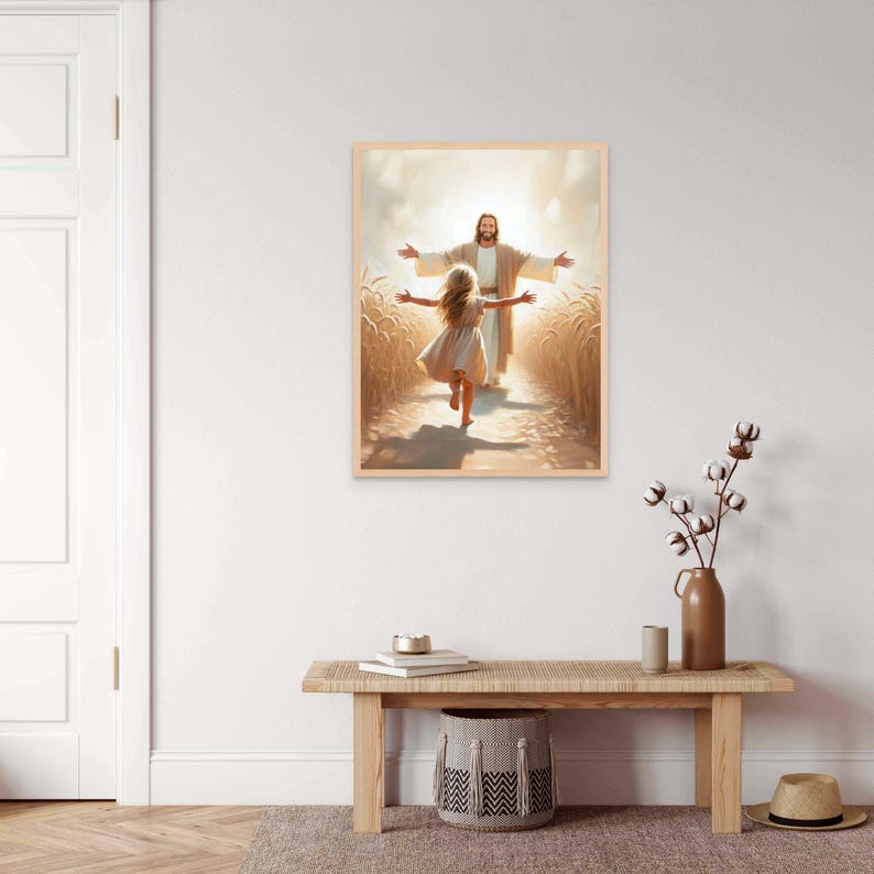 A Leap of Faith, Christian Art, Jesus and Girl Art, Jesus Painting, LDS ...