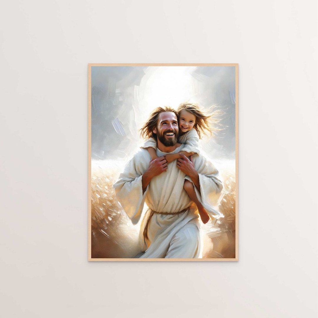 Take You Home, Digital Christian Art, Jesus and Girl, Jesus Portrait ...