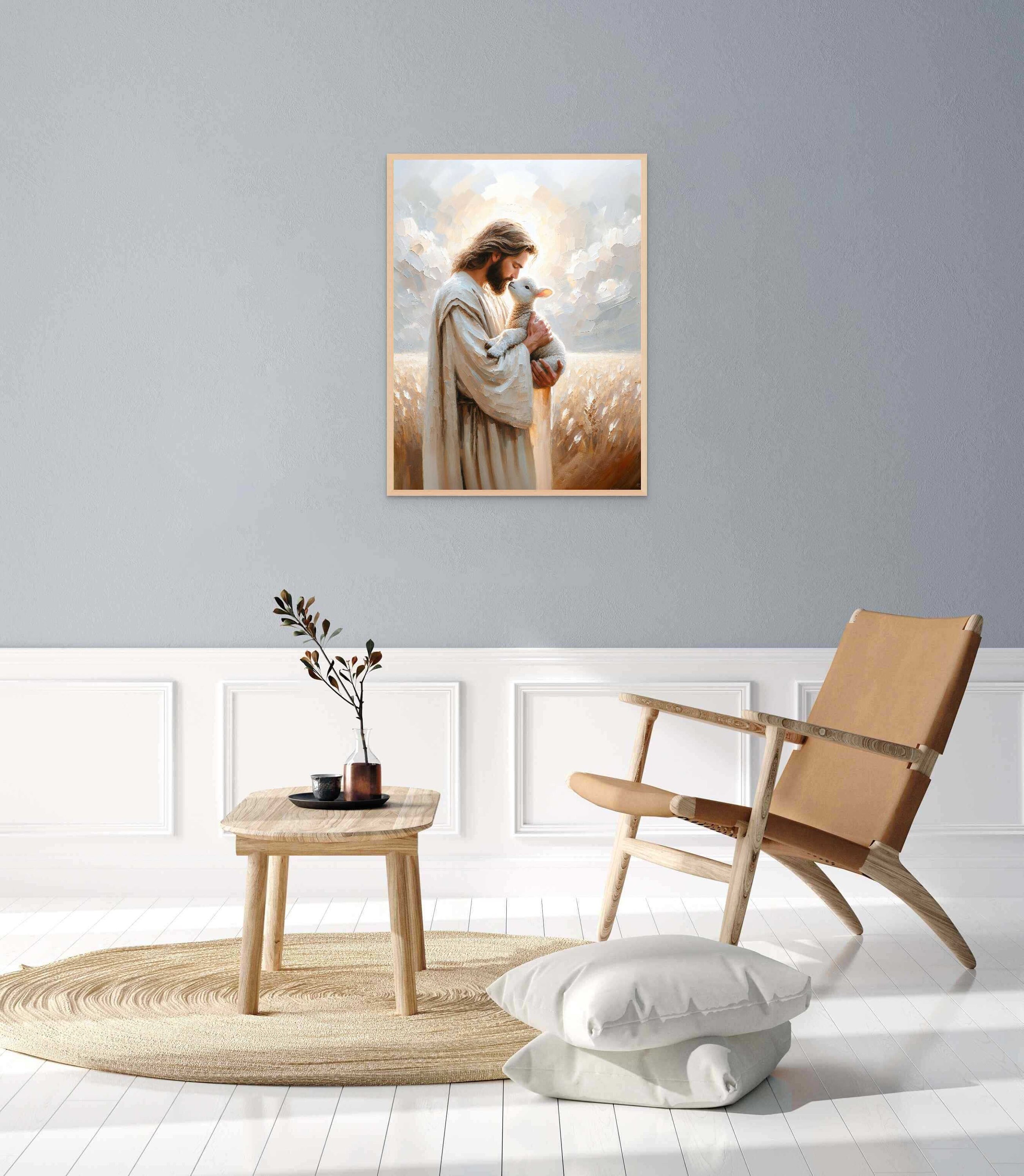 Forgiven, Christian Wall Art, Jesus Leaves the 99, Jesus Digital Art ...