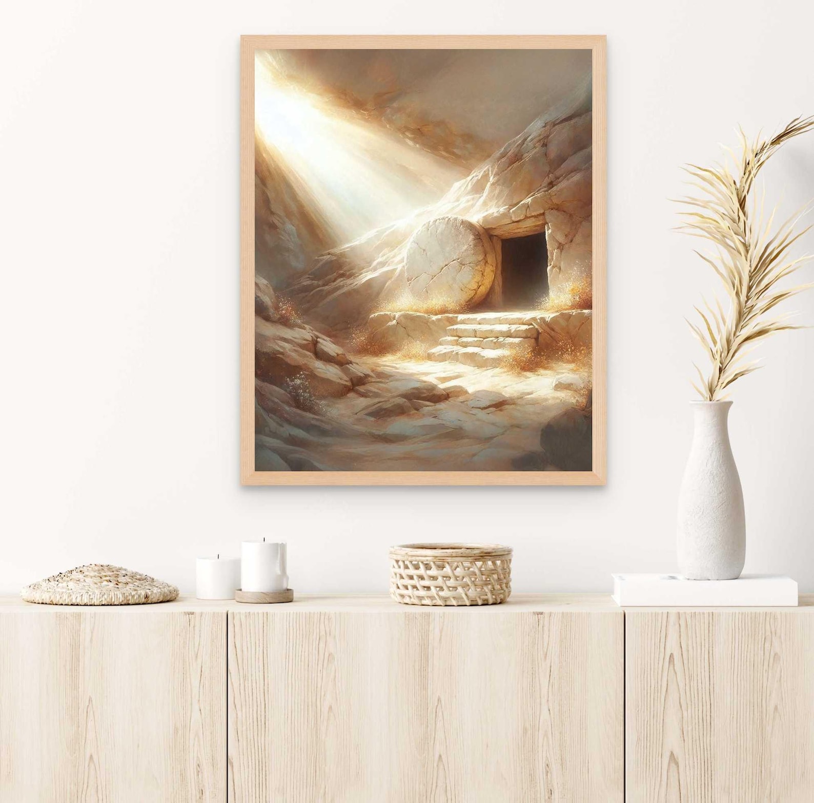 The Tomb is Empty, Christian Painting, Easter Art, Picture of Jesus ...